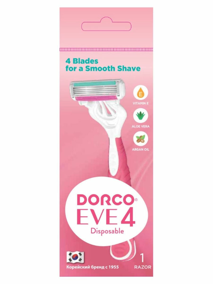 Dorco Станок для бритья "EVE 4", одноразовый, женский
