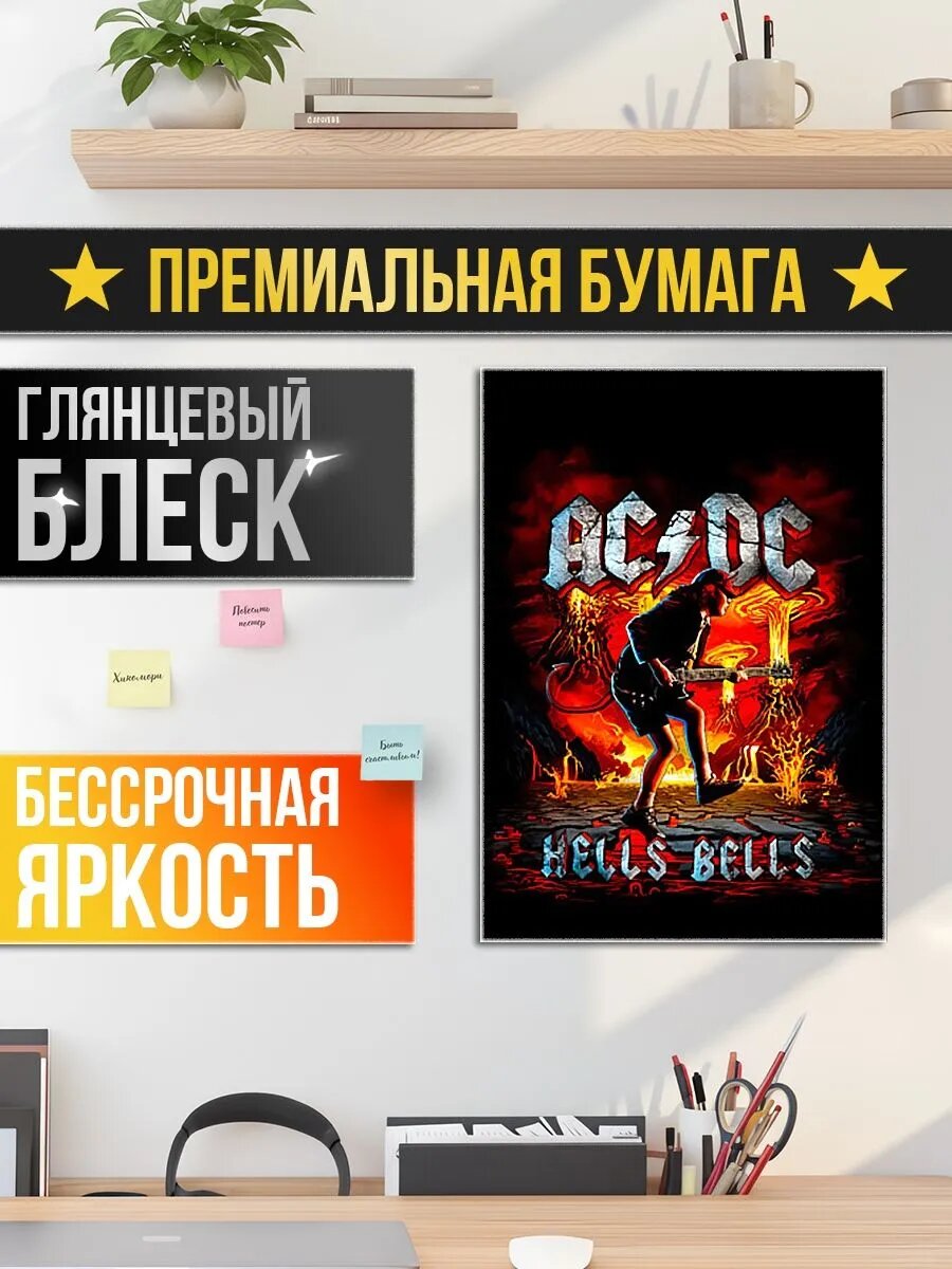 Постер на стену ACDC hells bells — фото 1
