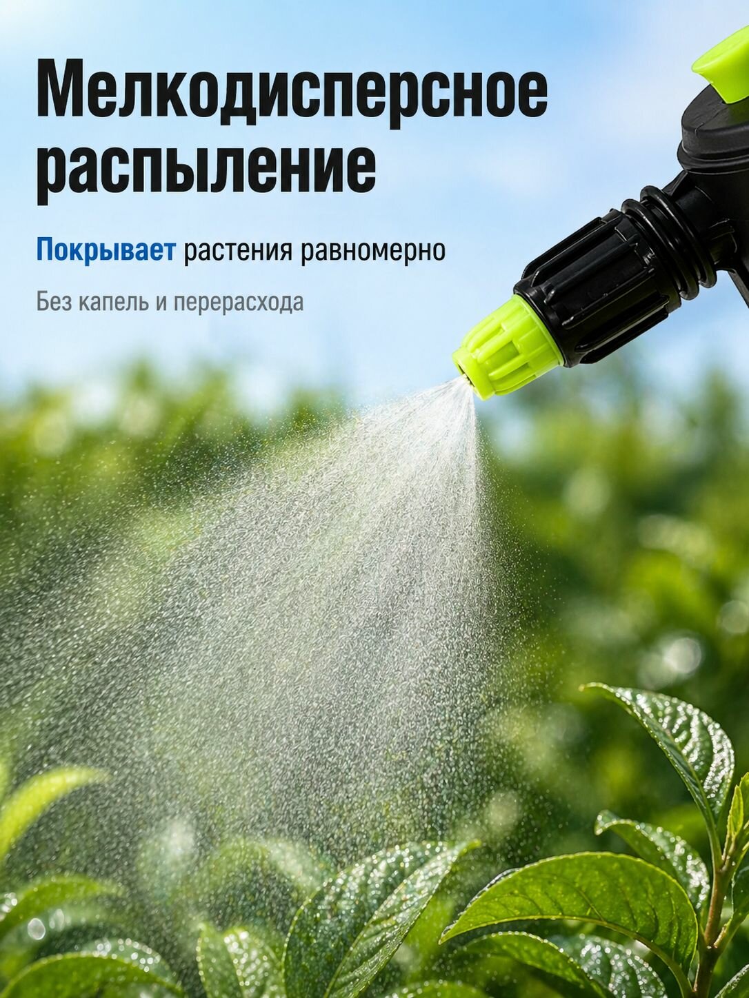 Опрыскиватель Распылитель пульверизатор для воды садовый помповый для цветов и растений маркус 2л МК-420 — фото 1
