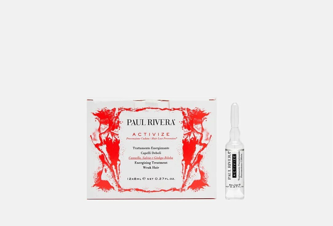 Paul Riverа ACTIVIZE ENERGISING TREATMENT тонизирующее средство против выпадения волос 12шт