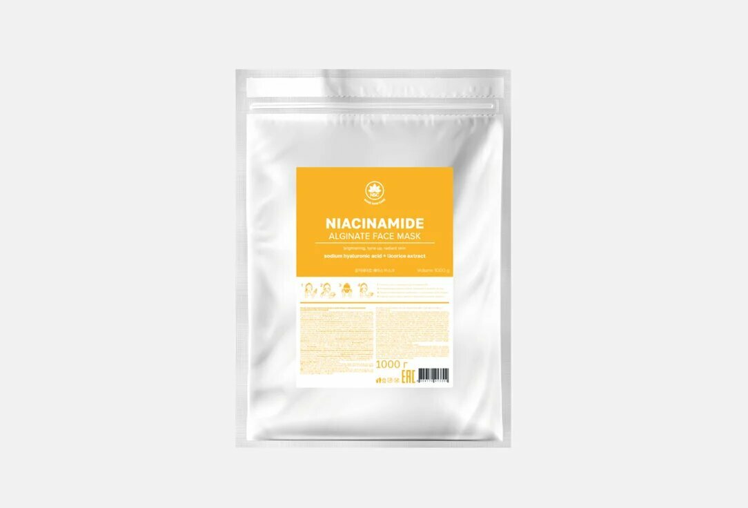 Name Skin Care niacinamide and peptide complex Альгинатная маска для лица 1000г
