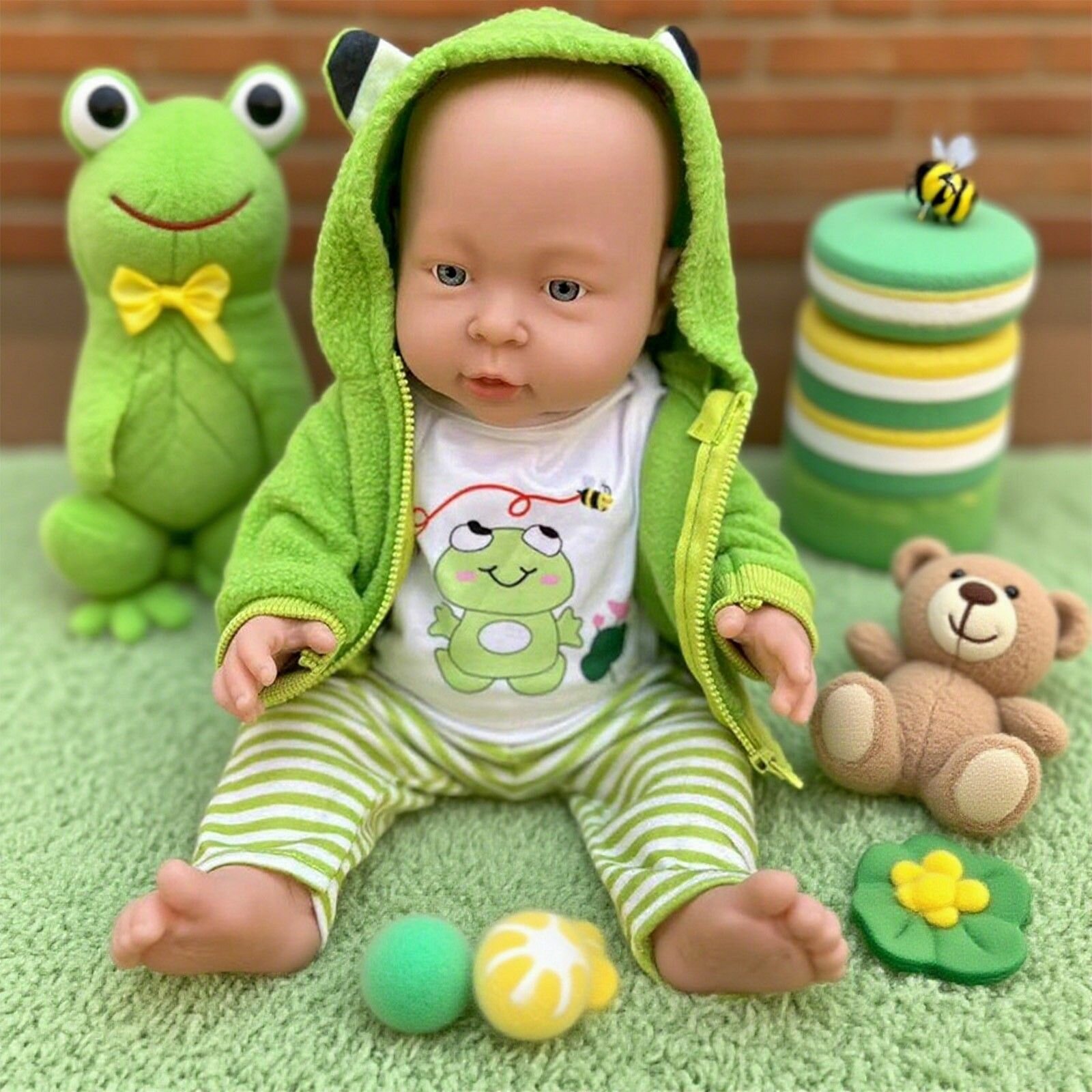 Одежда для куклы Reborn Doll Girl 43 см/18 дюймов Игрушка Подарок Пазл Игровой домик