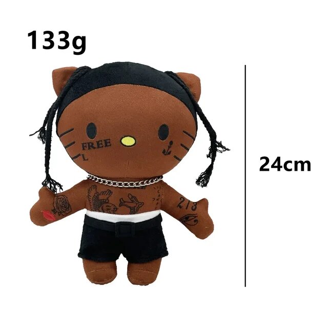 Новая плюшевая игрушка Hello Kitty, Эминем, XXXTentacion и Фрэнк Оушен (2025 год), с одеждой, мягкая, идеально подходит для поклонников и коллекционеров.