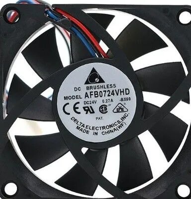 Новый Вентилятор Delta AFB0724VHD 24V 0.27A 70*70*20MM 7CM для систем
