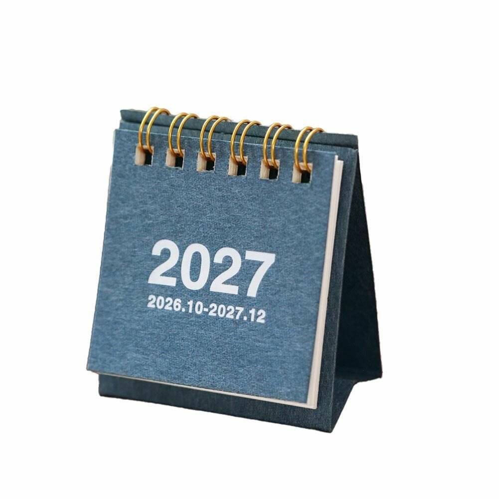 Настольный календарь на 2027 год, бежевый, 7 x 6.5 см