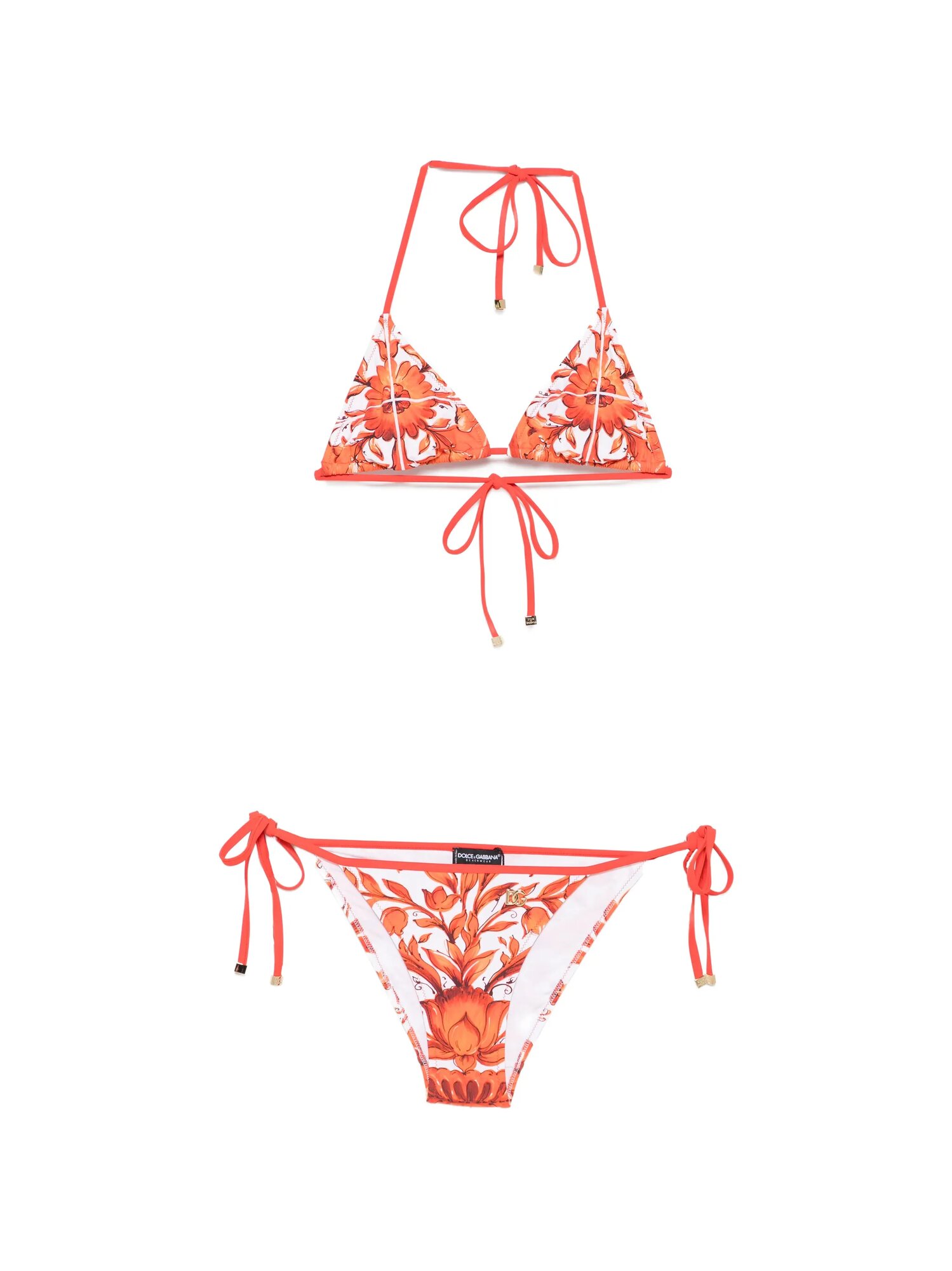 Купальник Maiolica-print triangle bikini set
