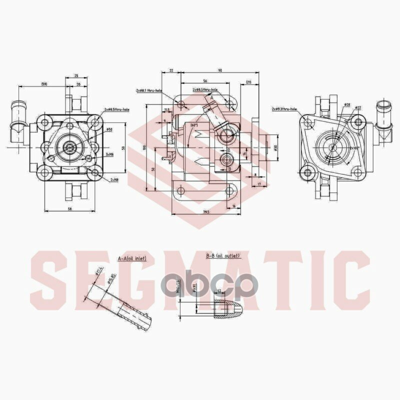 Насос ГУР BMW 1 (E81, E82, E87, E88) 116i/118i/120i 2004-2012 BMW 3 (E90-E93) 318i/320i 2005-2011 BMW X1 (E84) 2003- BMW X.