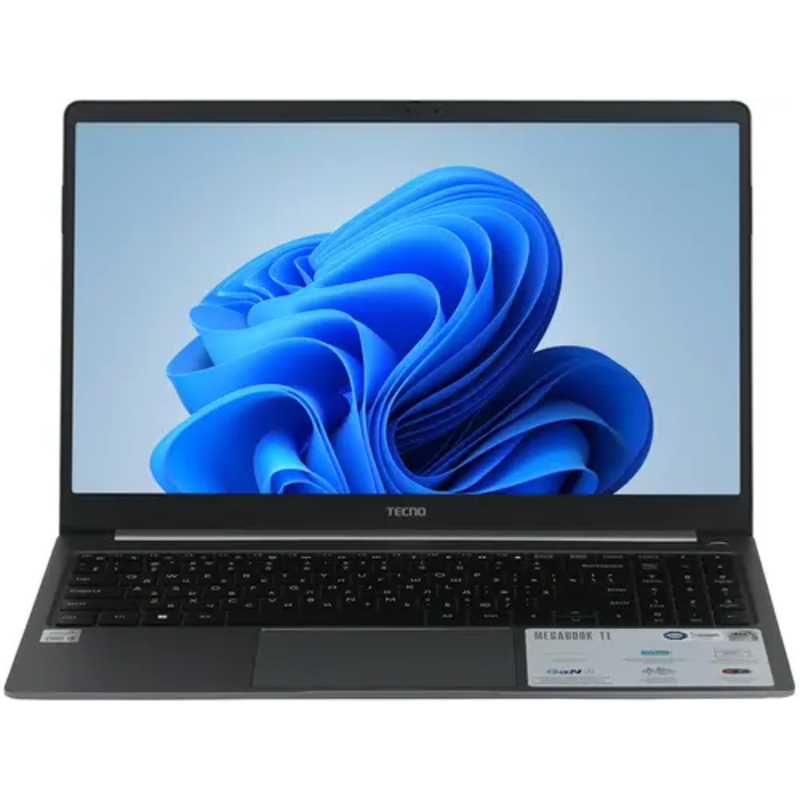 Ноутбук Tecno Megabook T1 15.6" FHD R5-7430U 8/512Gb Win 11 Космический серый