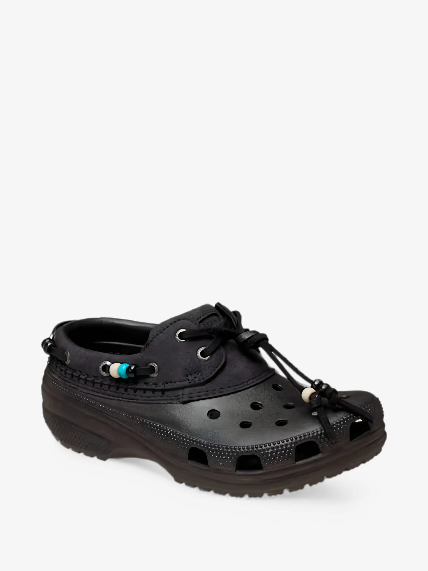 Топсайдеры Crocs Classic Luxe, размер 8 UK, black — фото 1