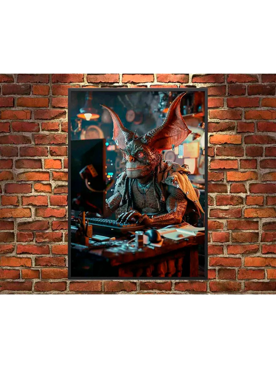 Программист-сказочный зверь 4, Плакат 30x42см
