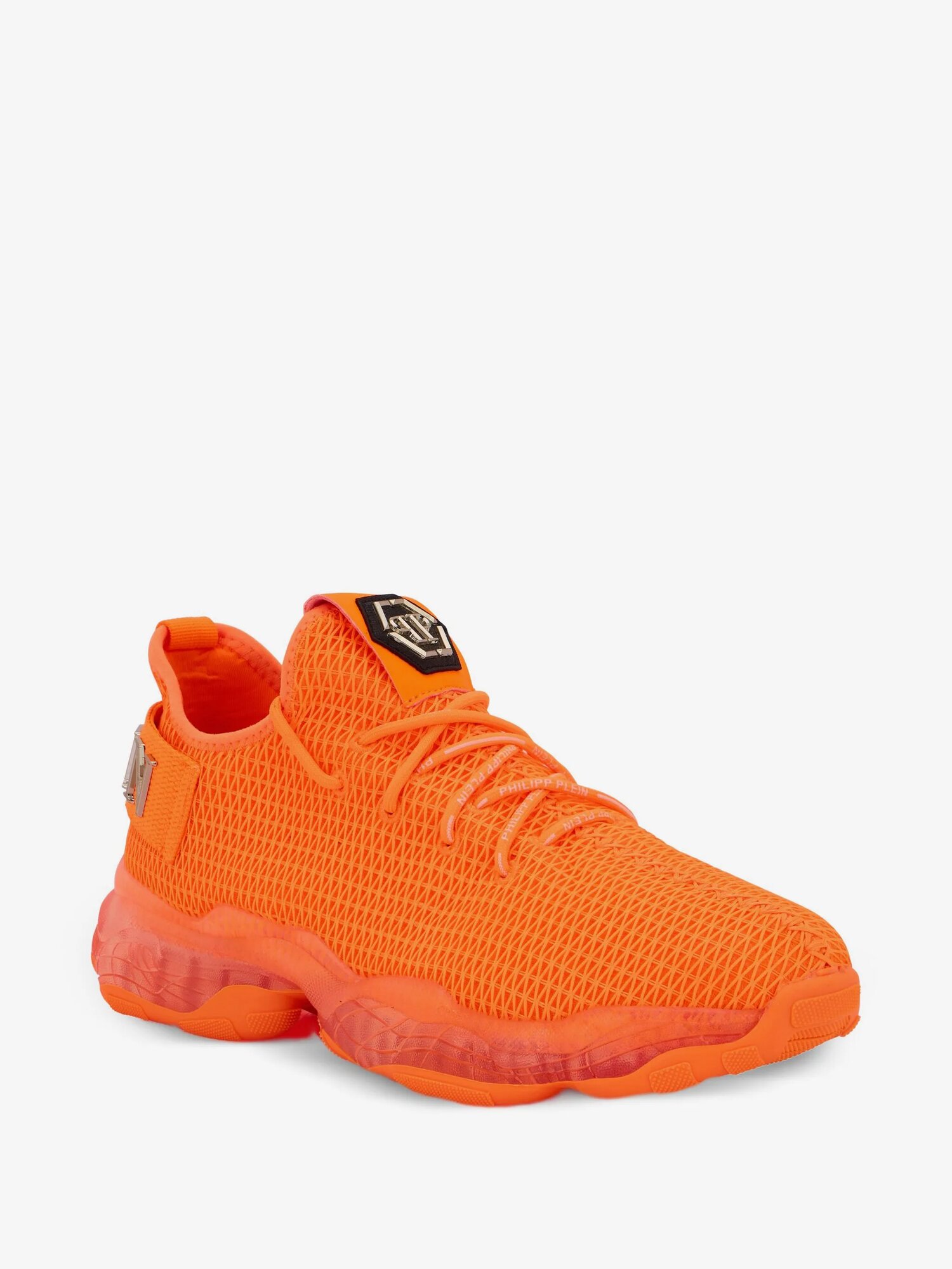 Кроссовки PHILIPP PLEIN Runner Hyper $hock, размер 39, green/orange — фото 1