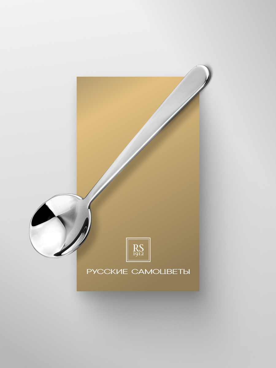 Ложка кофейная из серебра 925 пробы для кухни