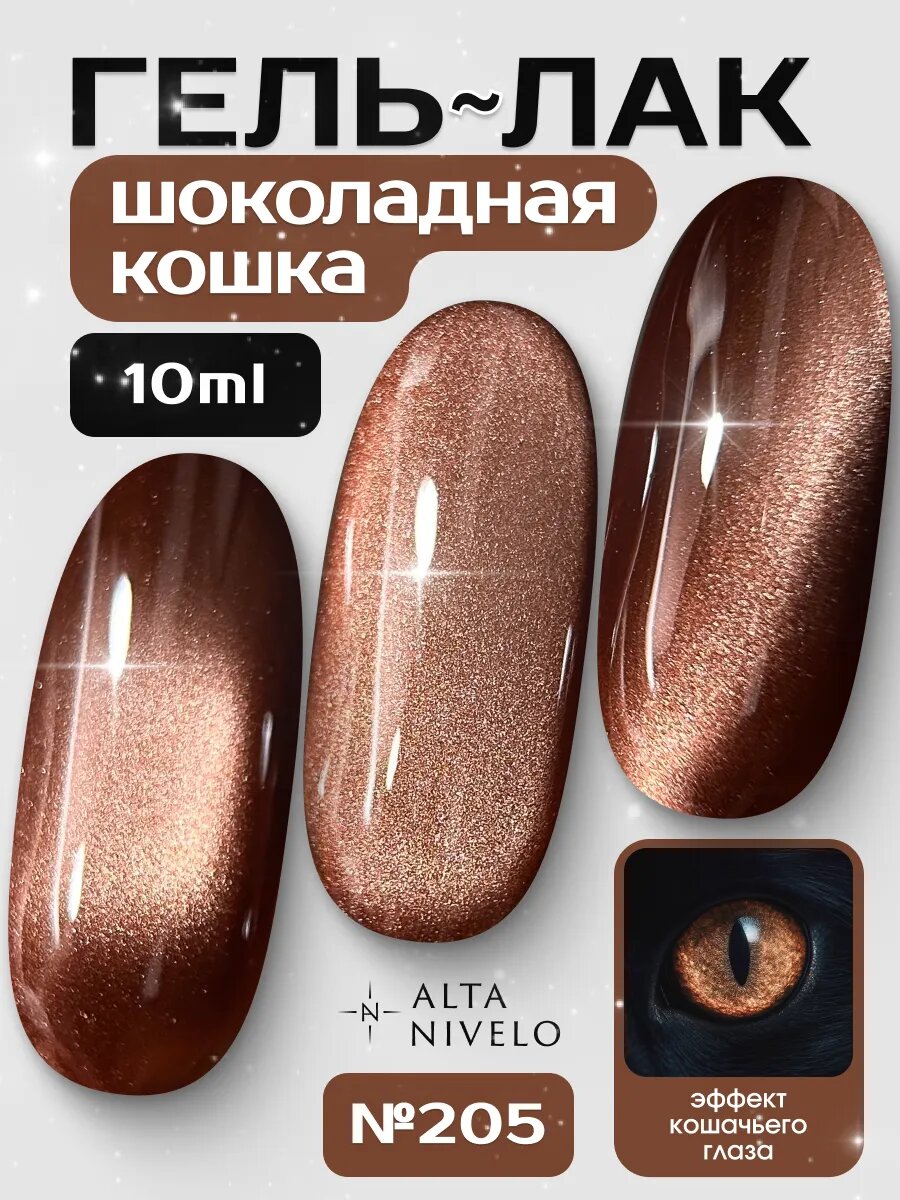 Гель лак для ногтей кошачий глаз