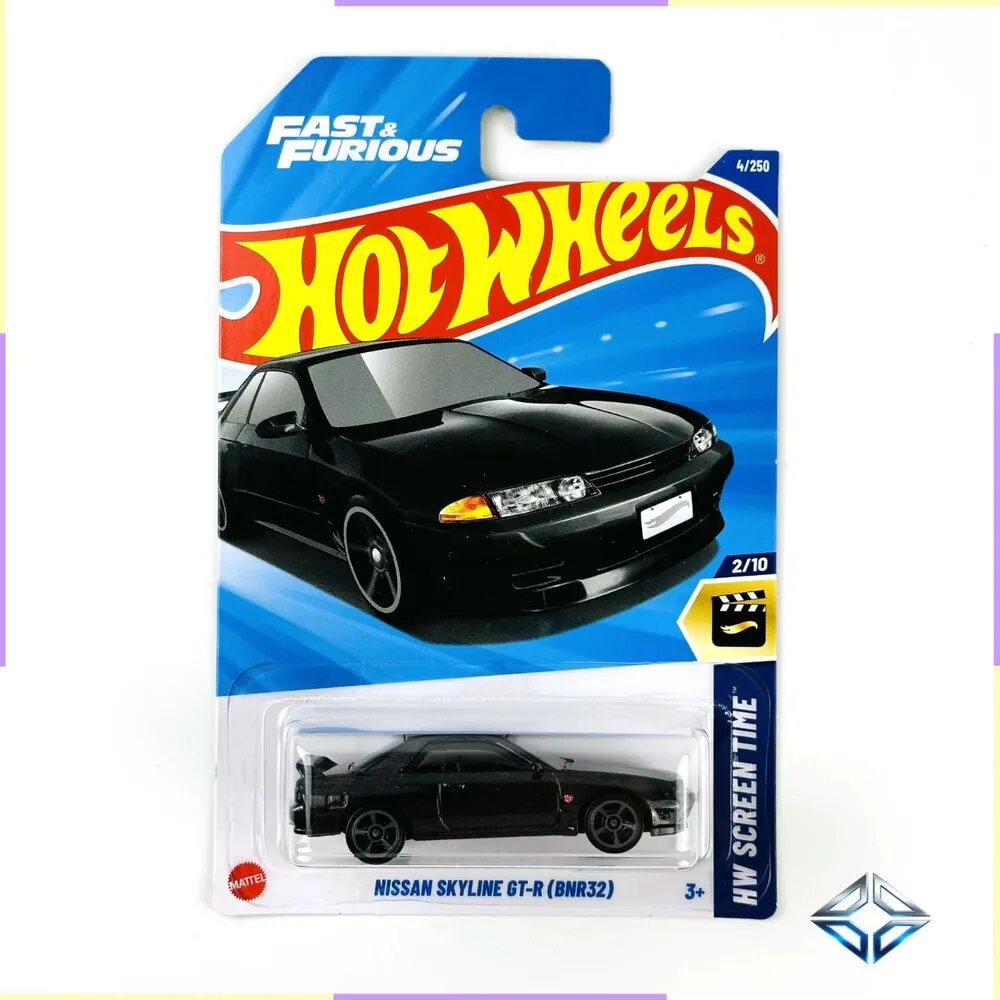 Hot Wheels Fast & Furious Nissan Skyline GT-R (BNR32) 1:64 модель автомобиля, металл, Китай, 4544558831