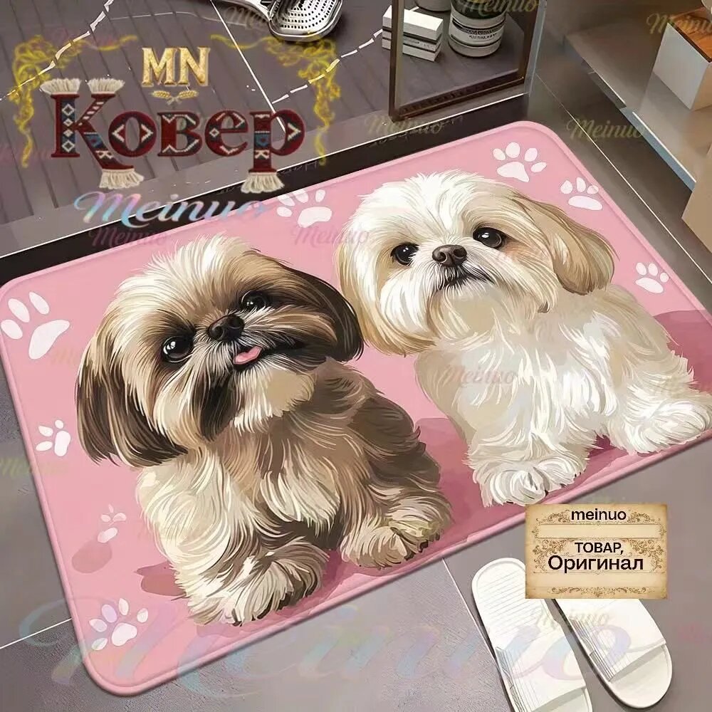 Коврик защитный 40x60 см 3 мм животные разноцветный