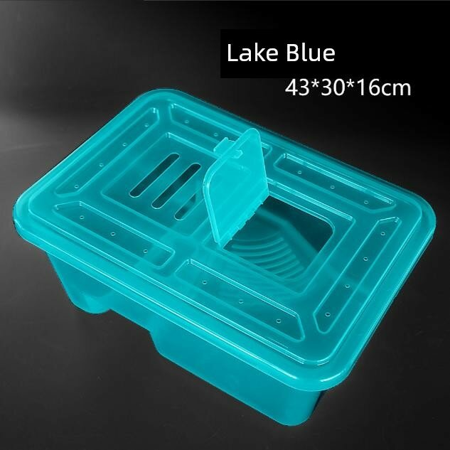 Большой пластиковый аквариум для черепах без крышки 43x30x14 см, прочный, подходит для средних черепах, идеальный дом