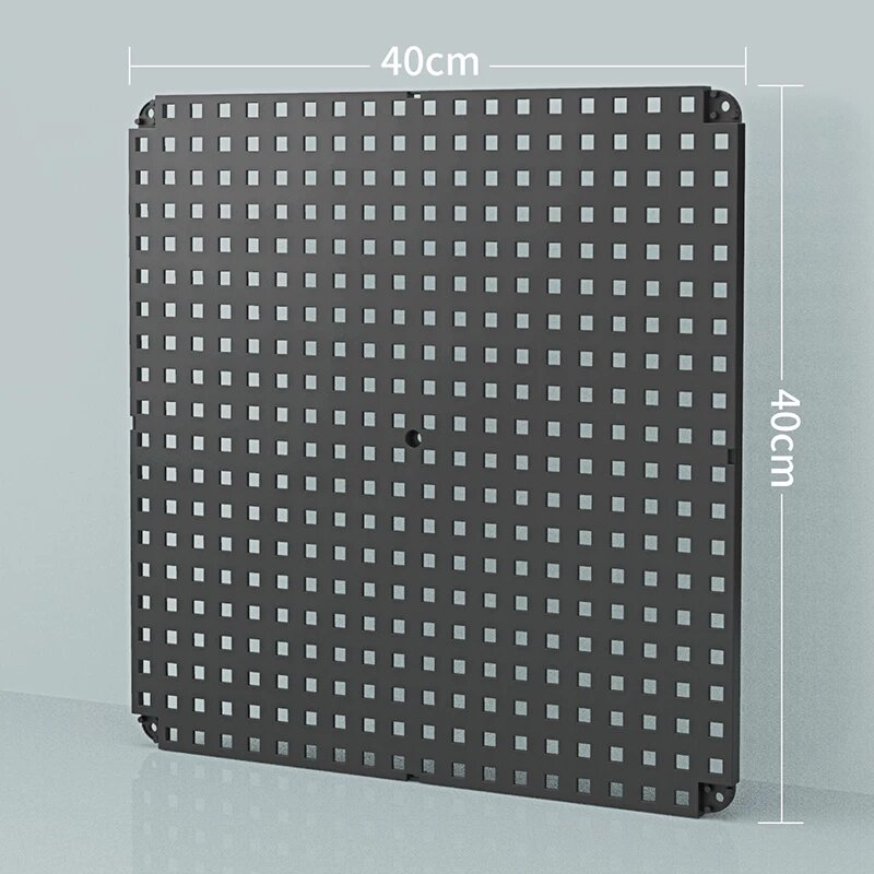 40x40см черный пластиковый пегборд для хранения