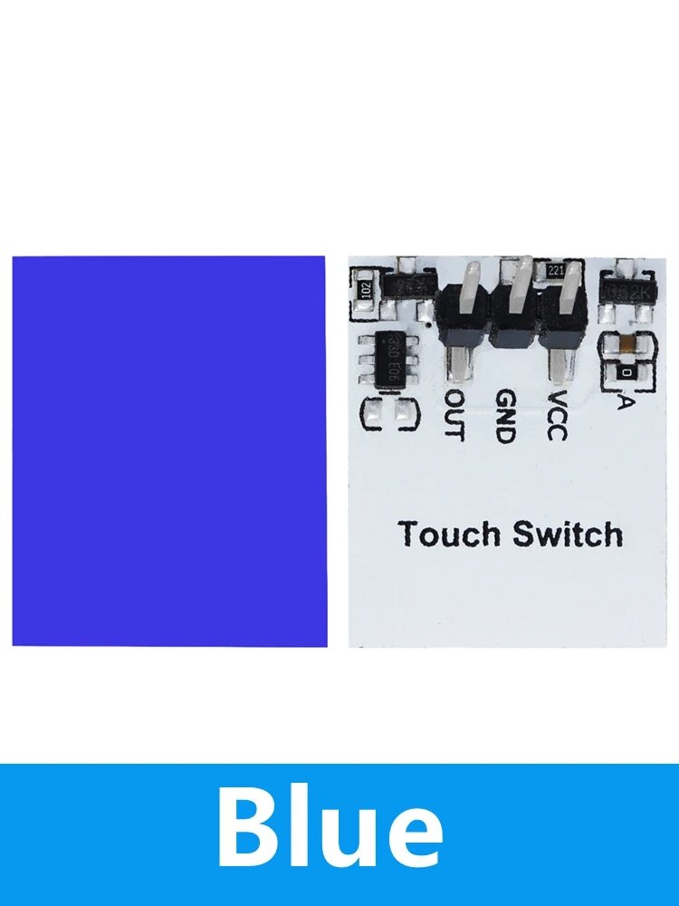 RGB сенсорная кнопка Baishundianzi Capacitive touch switch module 1pcs Blue