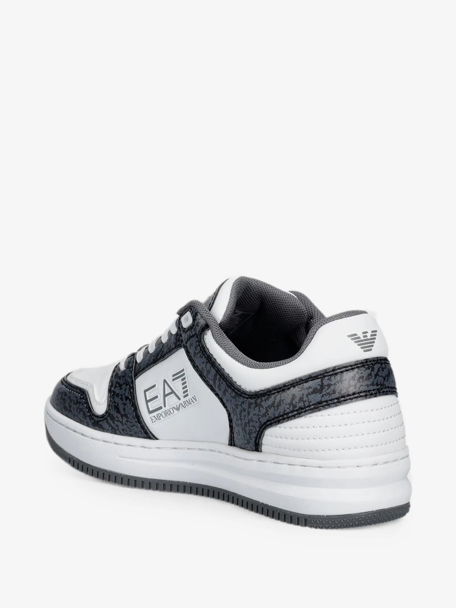 Кроссовки EA7 EMPORIO ARMANI Logo-print panelled sneakers, размер 4.5, white — фото 1