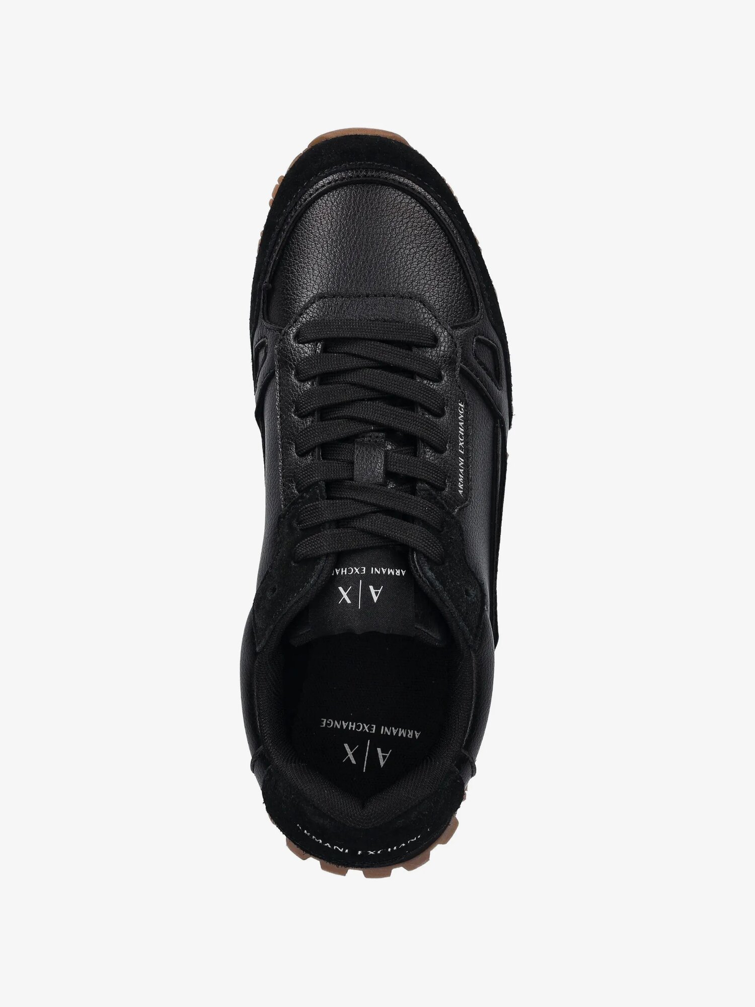 Кроссовки Armani Exchange Panelled sneakers, размер 11, черный — фото 1