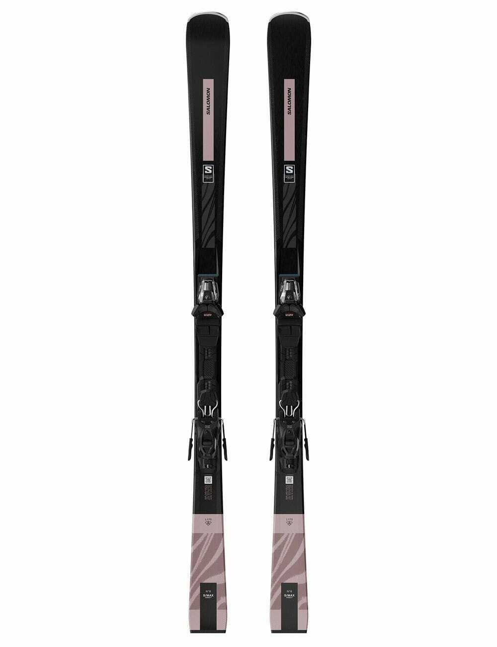 DECATHLON женские горные лыжи Salomon S/MAX N 8 + крепления M10 с GRIPWALK 2025, черный, 150 см