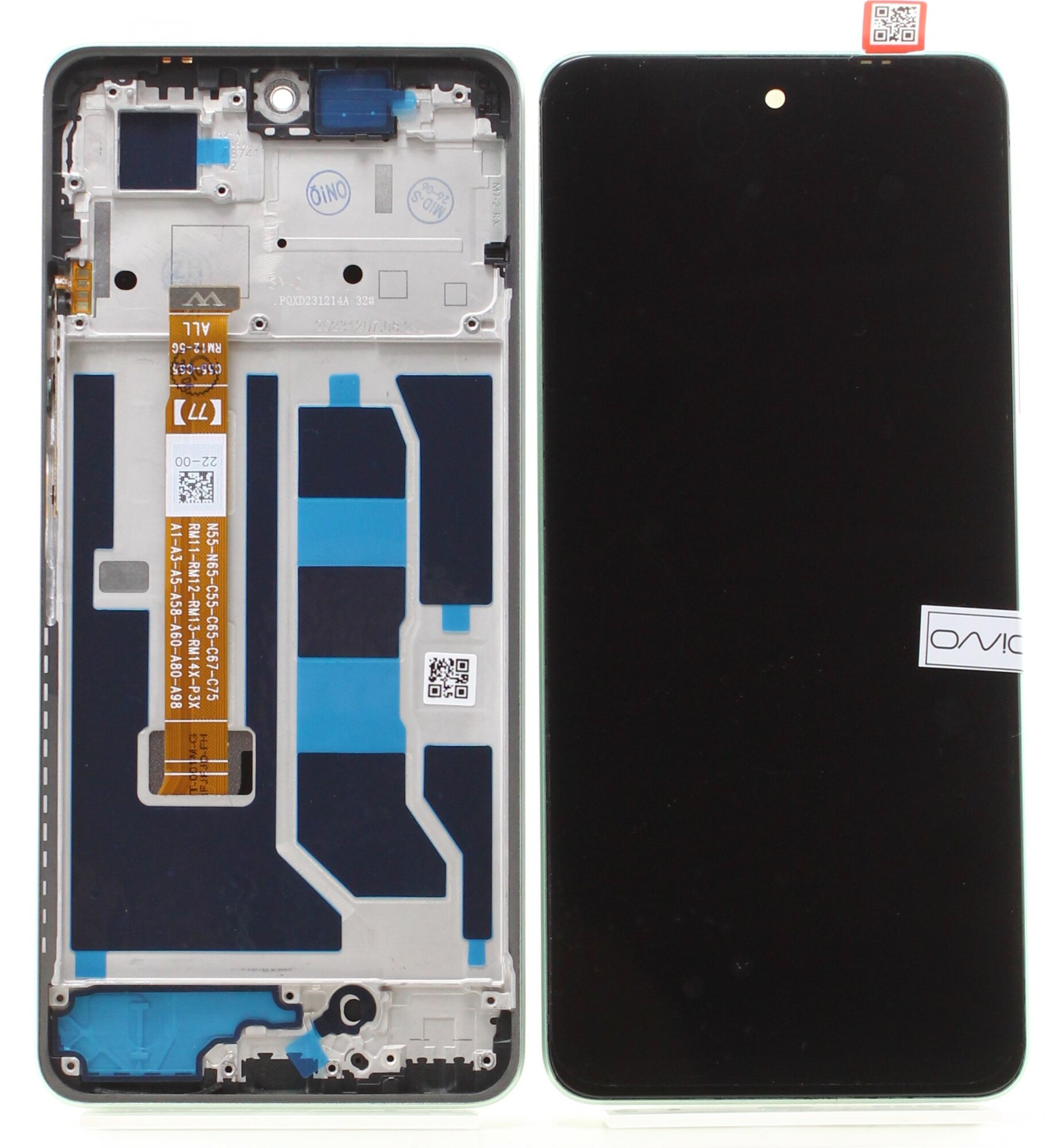 Дисплей для Realme C67 4G (RMX3890) в рамке Зеленый (Original New)