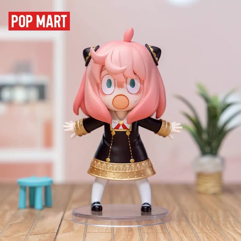 POP MART Сериал Спайк Х Фамилия Аня Дейли Блайнд Бокс Коллекционная Фигурка - Выражение Удивления, Высота 10 см, Вес