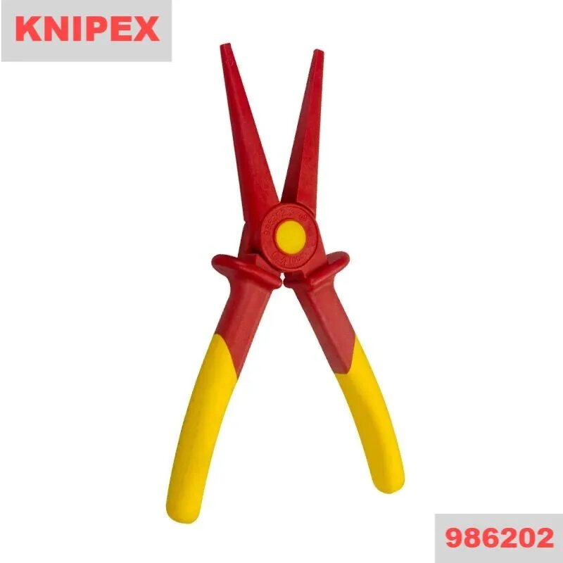 KNIPEX, захват изолированные плоскогубцы, электрики пластиковые наконечники длинногубцы, 8,6 дюйма инструмент зачистки проводов, 986202