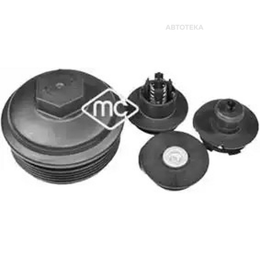 Крышка корпуса фильтра масляного AUDI TT II (2006-2014) MITSUBISHI LANCER X (2007- ) SEAT IBIZA V (2008- ) SKODA FABIA II (2007-2014) VW POLO IV (2001-2009) METALCAUCHO 03841