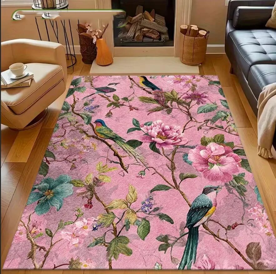 Полиэстеровый геометрический ковер для ванной комнаты 80x120cm, 4