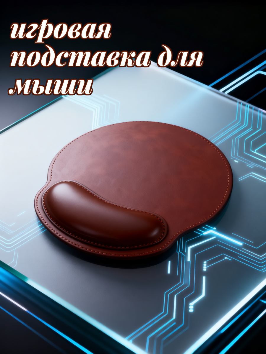 Коврик Для Мыши Из Кожи Защита запястья Универсальный Коврик Поддержка запястья Подушка 27X25X3CM