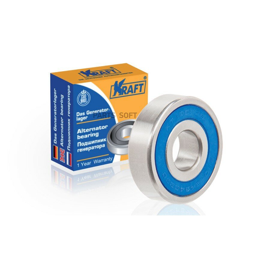 Подшипник генератора для а/м ВАЗ 2108-15 большой Kraft 303 KRAFT KT100525 | цена за 1 шт