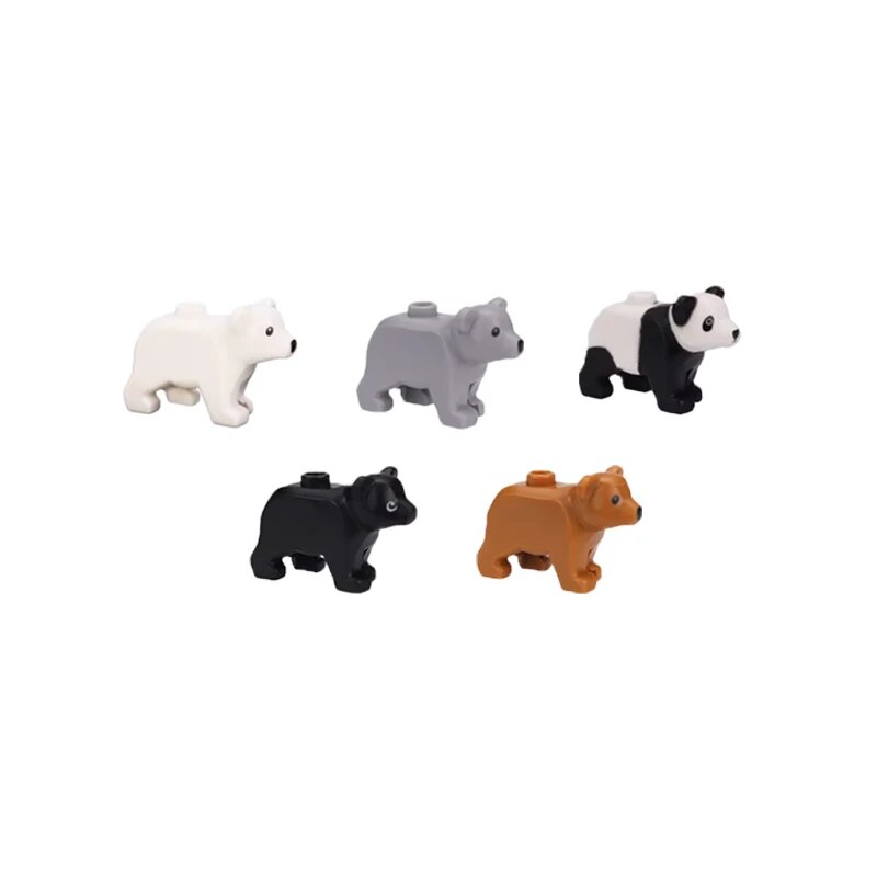 Блочный конструктор BRICKPANDA Животные, 5 шт, Цвет: B8-31-2-6-5PCS