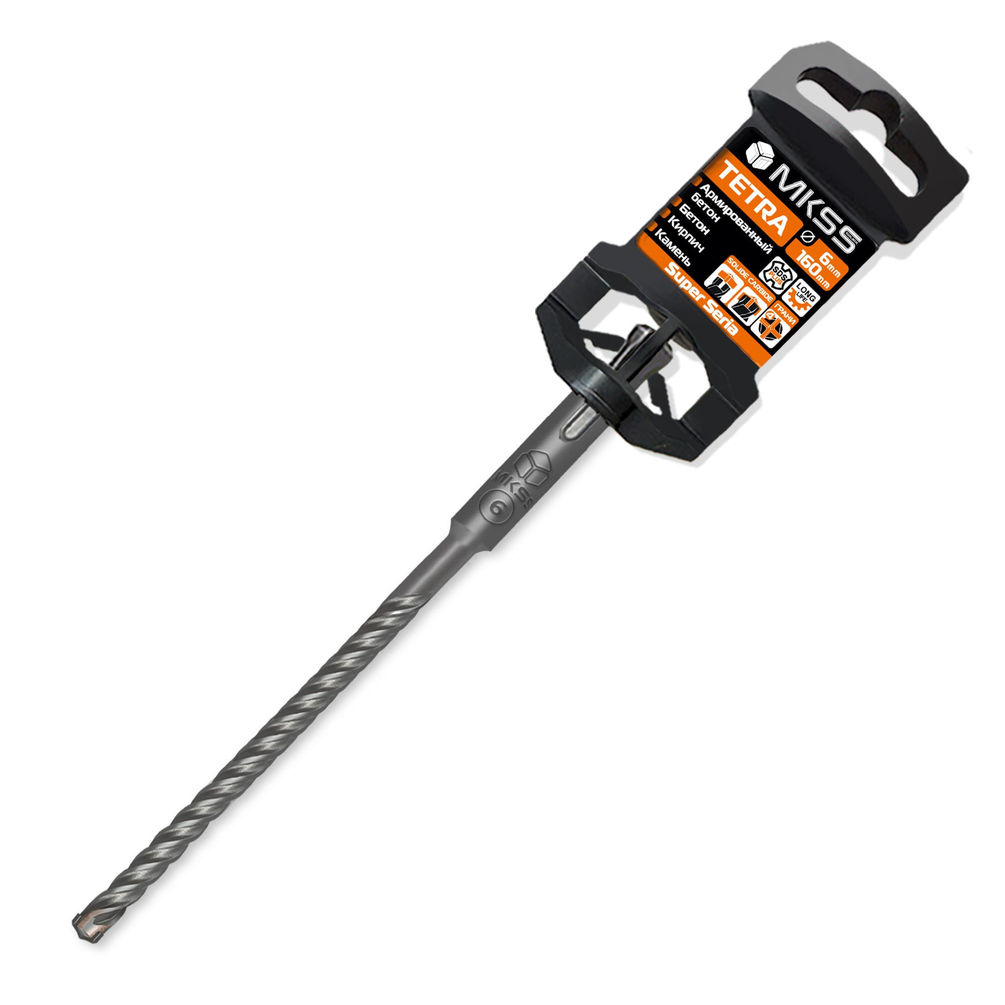 MKSS Toolbox SS5502 Бур по арм. бетону Tetra 6x160мм (SDS-plus) MKSS SS55020616