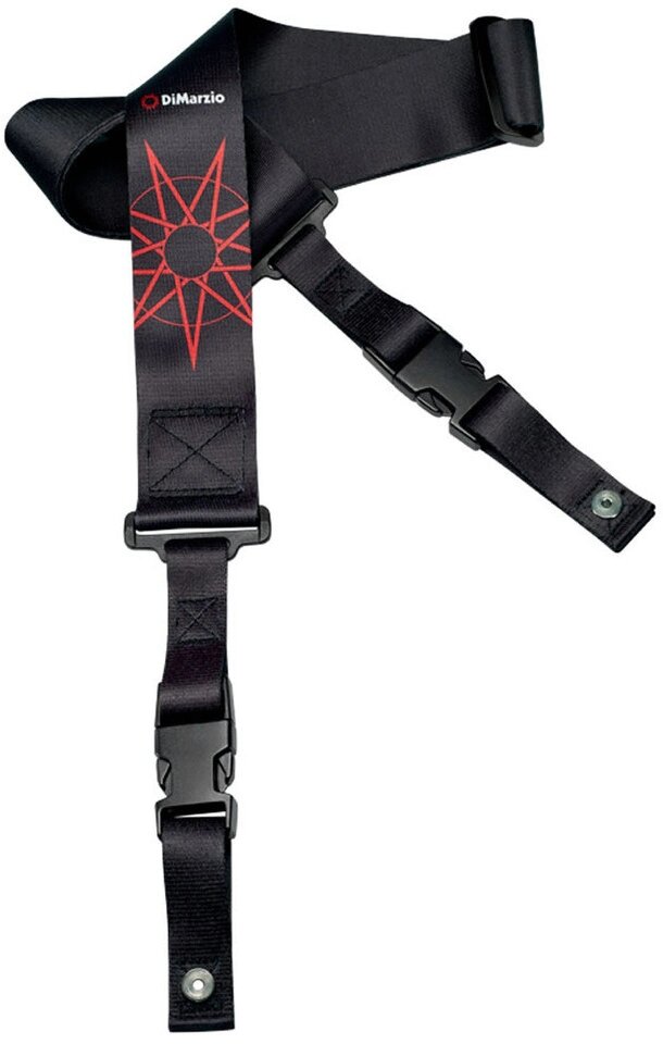 Ремень для гитары Dimarzio DD2248 [JIM ROOT #4 BLACK CLIPLOCK® GUITAR STRAP, Серия Cliplock Guitar Straps, Материал: Нейлон, Рисунок: Jim Root #4, Black]
