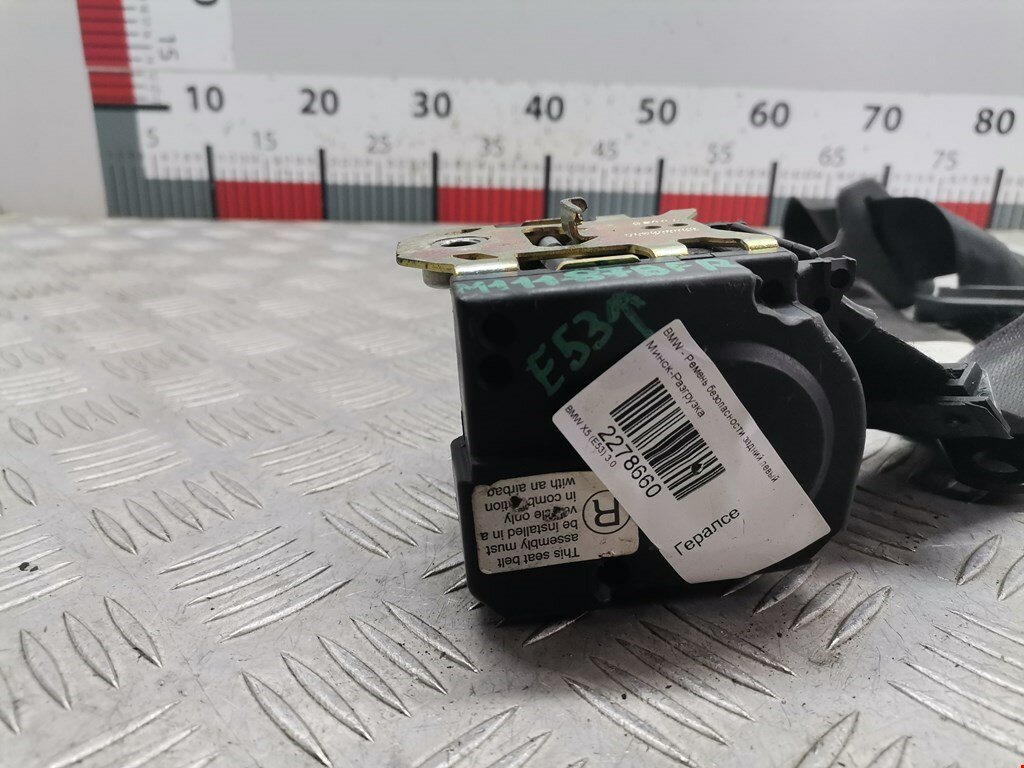 Ремень безопасности задний левый BMW X5 (E53) 72118258971 арт. 2278660