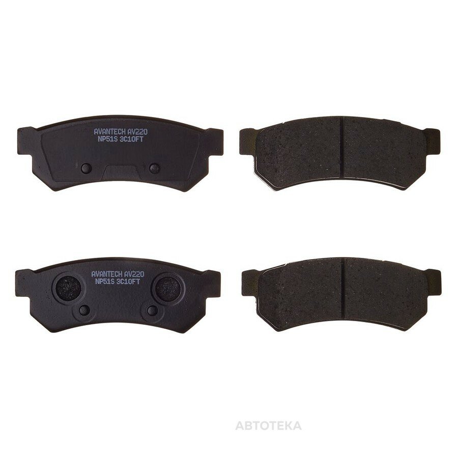Колодки тормозные дисковые Avantech задние (противоскрипная пластина в компл.) AVANTECH AV220