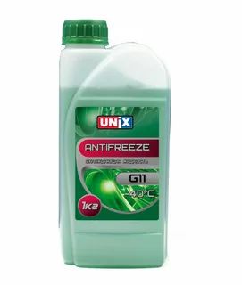 Антифриз UNIX -40 зеленый G11 1 кг (уп.12шт)
