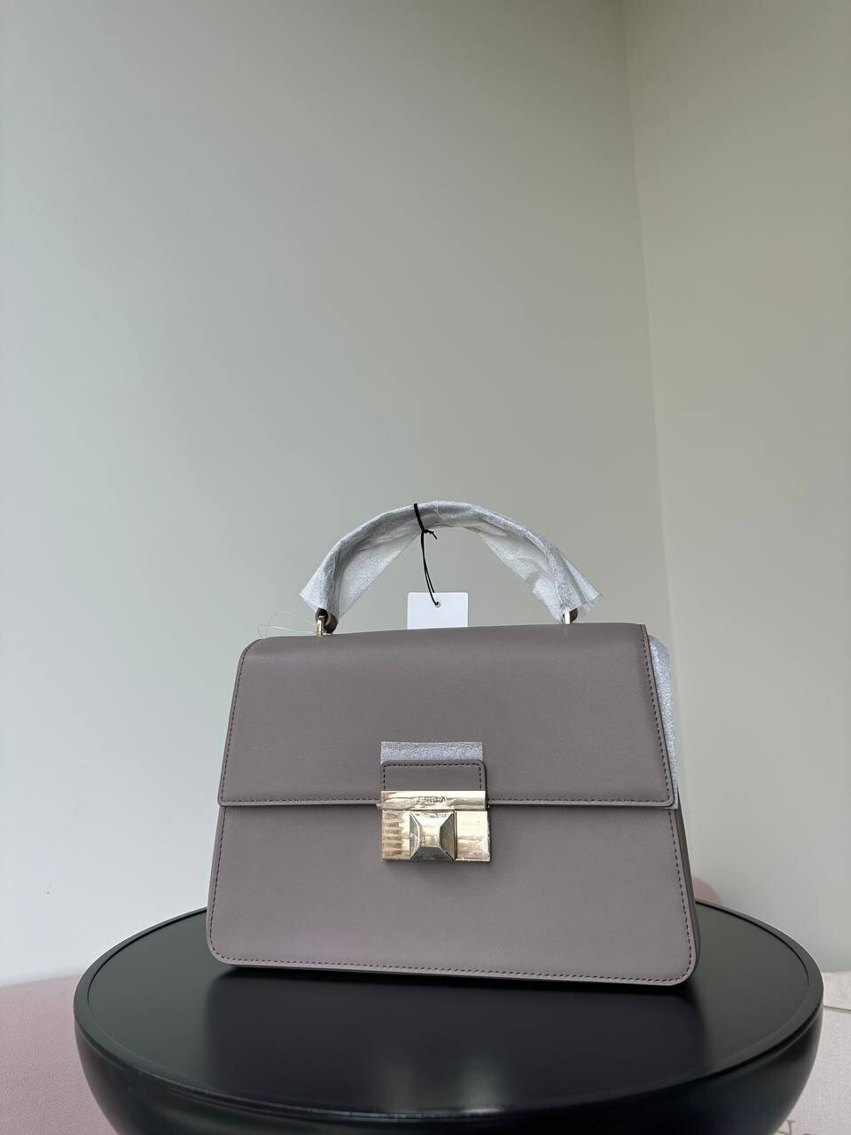 Сумка саквояж FURLA VENERE, фактура гладкая, коричневый — фото 1