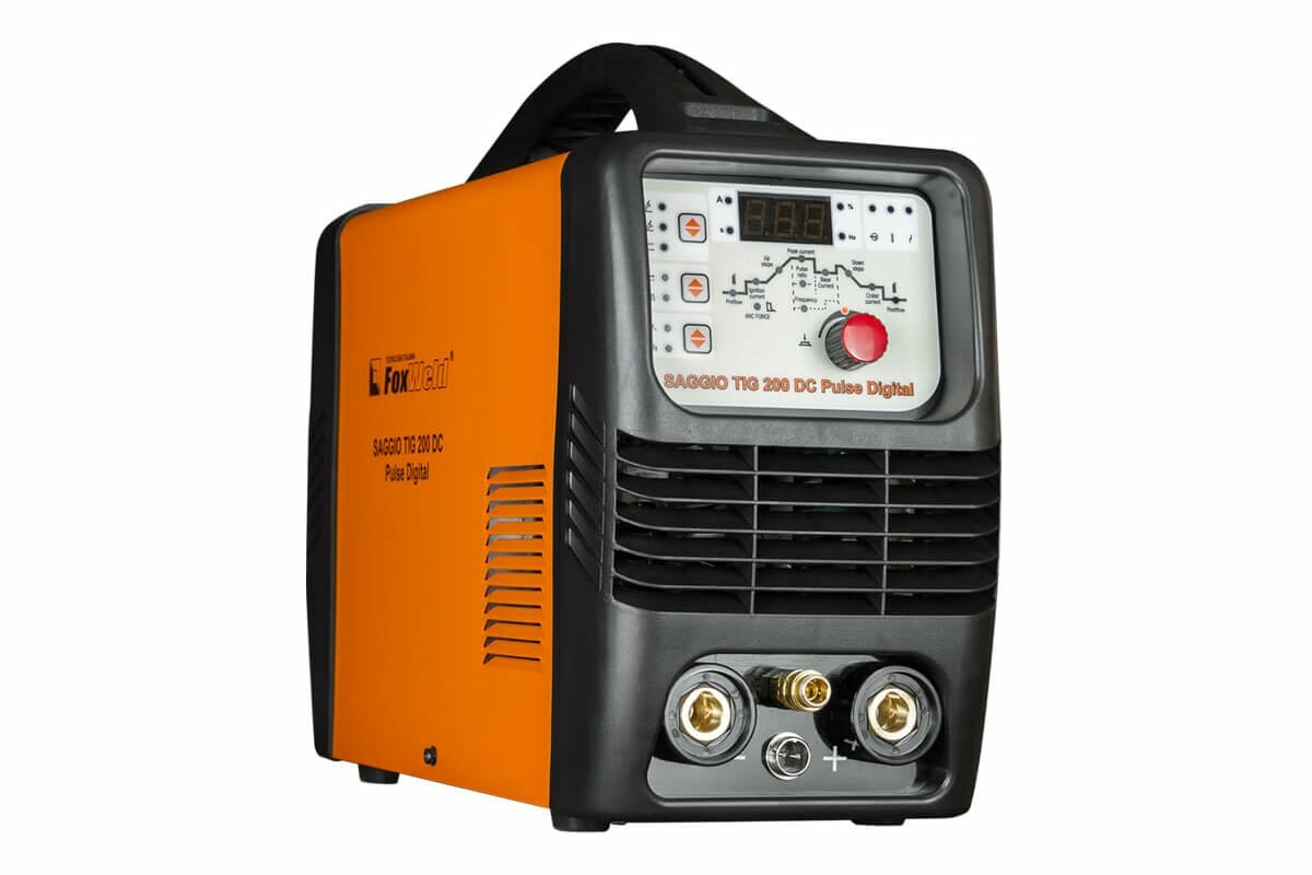 Сварочный аппарат FoxWeld SAGGIO TIG 200 DC Pulse Digital оранжевый/черный, аргонодуговой, 4,9 кВт