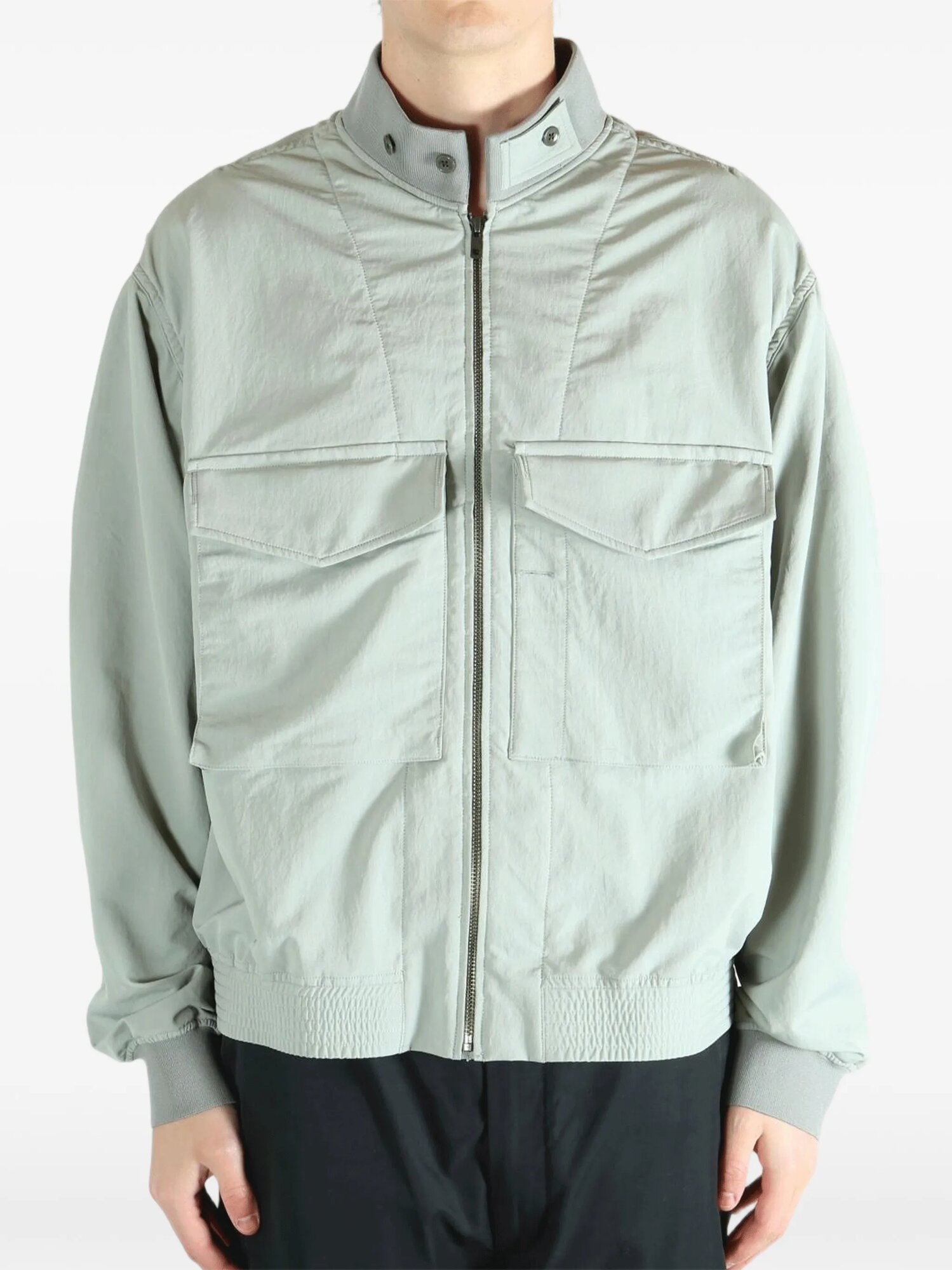 Куртка nanamica Panelled flap-pocket jacket, размер 48, green — фото 1