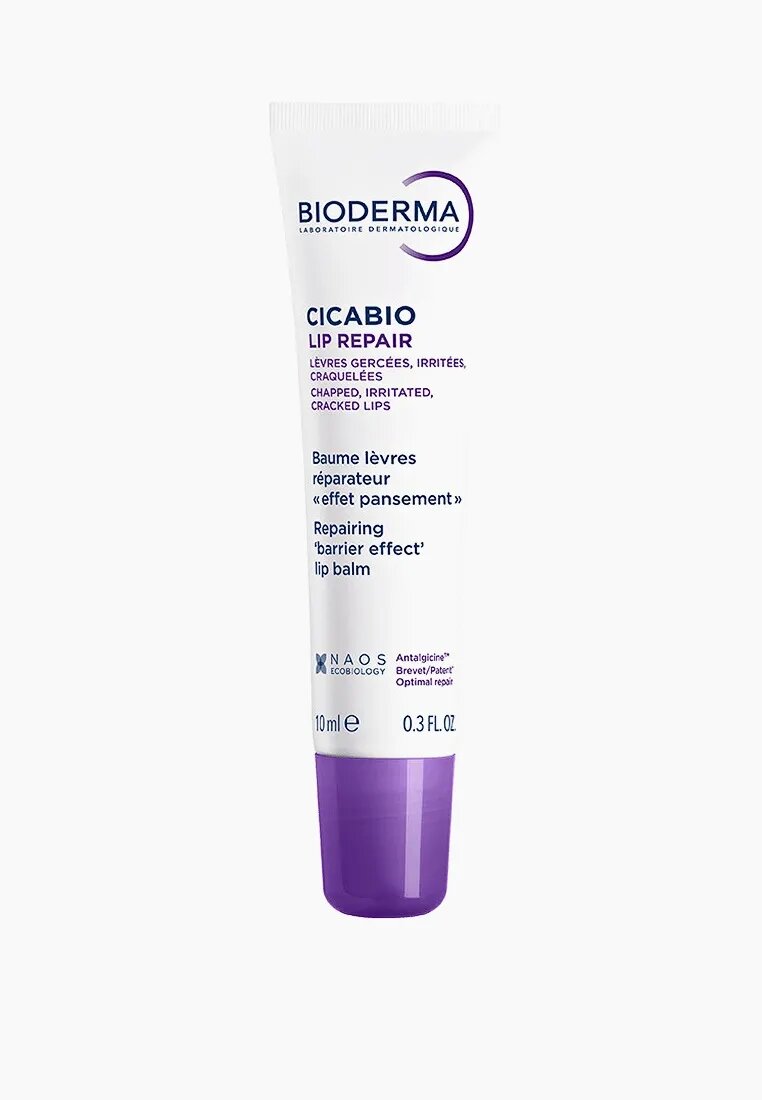 Bioderma Бальзам для губ 10 мл прозрачный