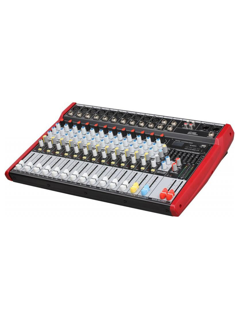 BG ST-122 Пульт микшерный, 10 моно, 2 стерео, USB/SD MP3, процессор эффектов, 7 полосный эквалайзер ST-122