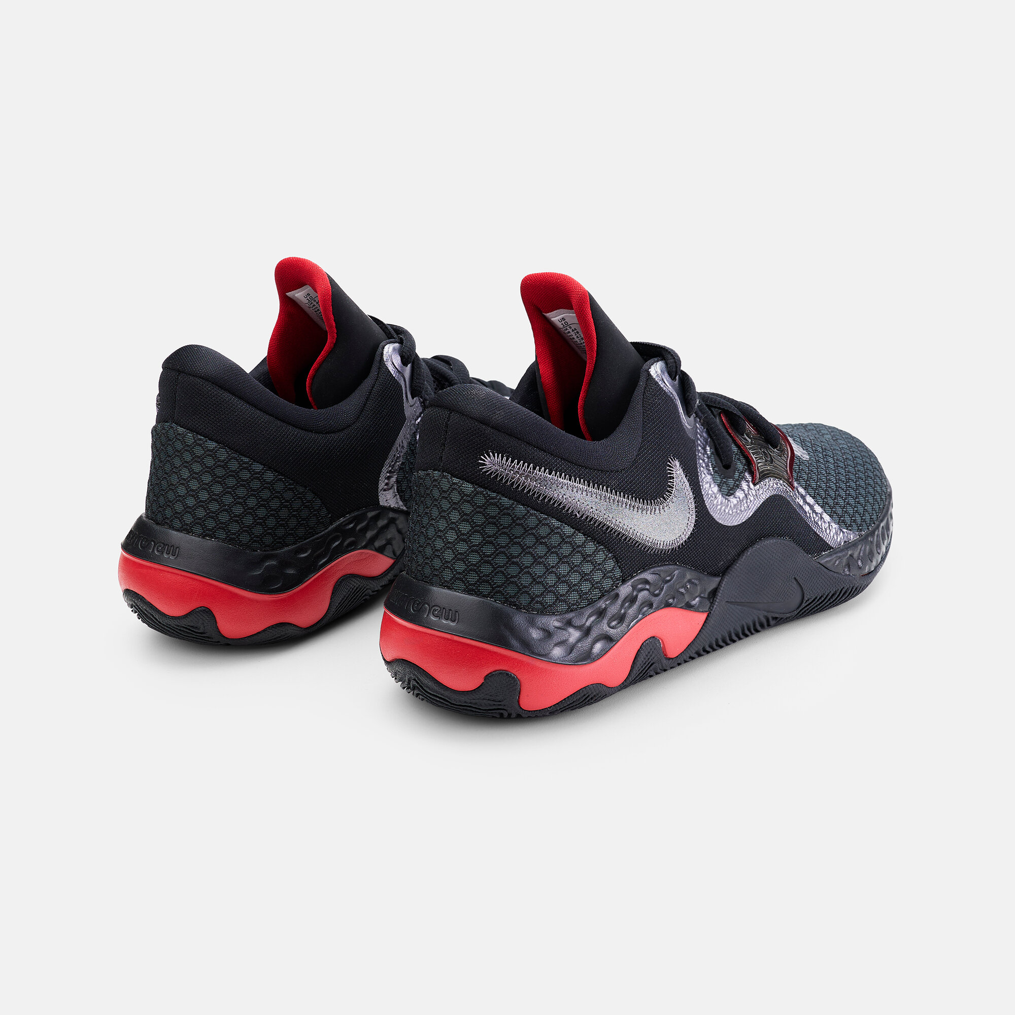 Кроссовки NIKE Renew Elevate 2, полнота 5 (RU)/ на среднюю стопу, размер 44 EU, черный, красный — фото 1