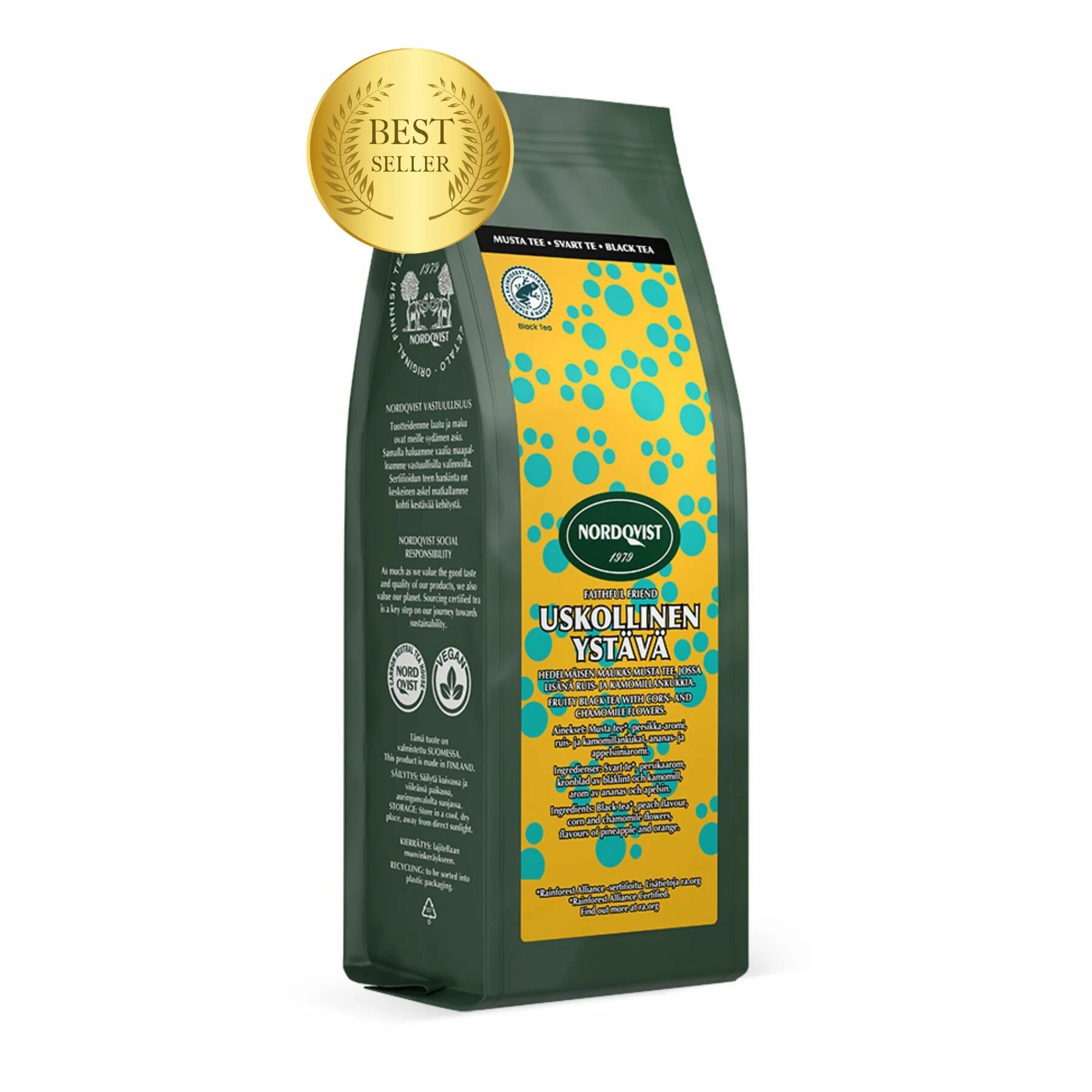 Чай Nordqvist "Faithful Friend", черный, с ароматом персика, 80 гр