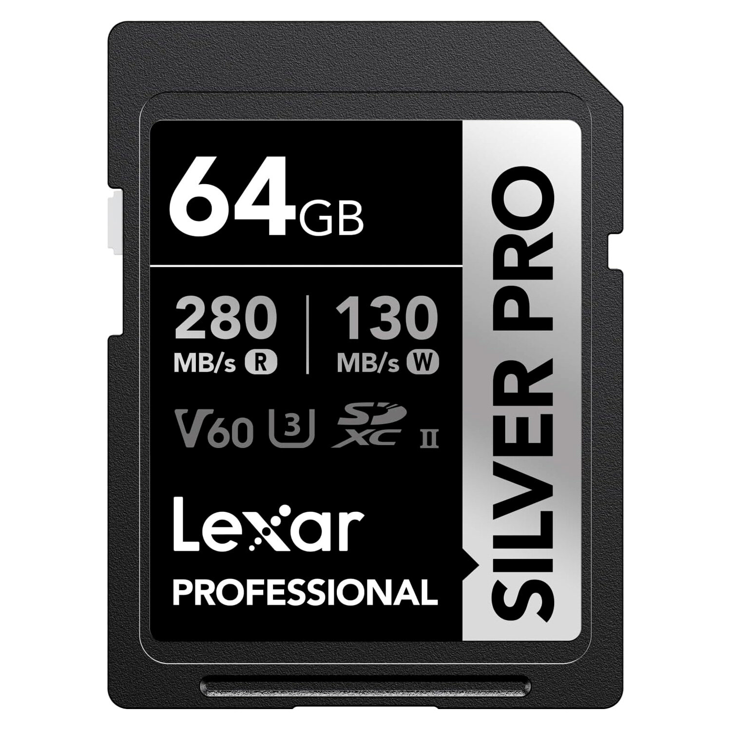 Карта памяти Lexar SDXC 64GB Professional Silver PRO UHS-II U3 V60