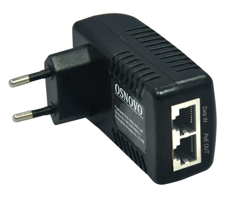 Инжектор PoE Midspan-1/151 Fast Ethernet на 1 порт OSNOVO 10661