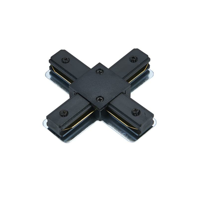Коннектор X-образный XRB-BL для шинопровода RB черн. IN HOME 4690612060668