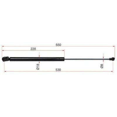 Амортизатор крышки багажника SAT ST-5G6827550C Volkswagen Golf 12-19 справа=слева