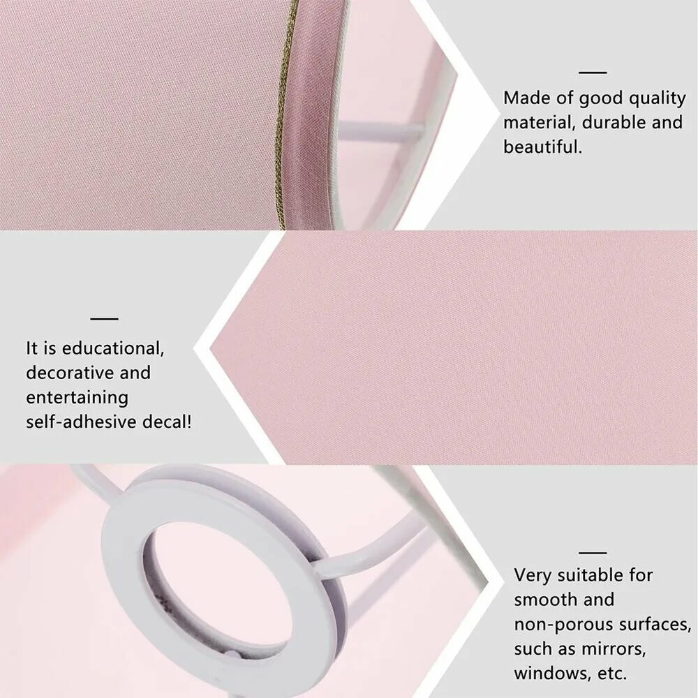 Набор из 2 розовых тканевых абажуров для ламп и потолочных светильников